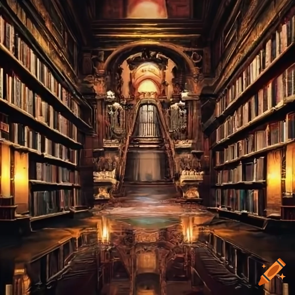 Infinite library on Craiyon