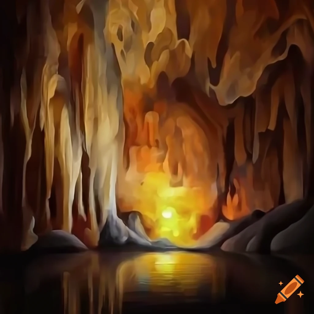 Good quality cave background in pixels