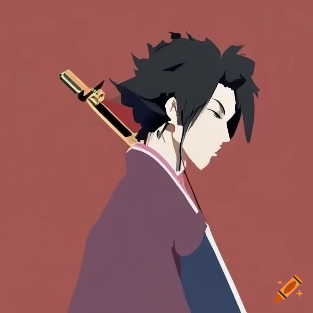 Samurai Champloo Minimalista Kaufe 5D DIY Anime Samurai Champloo