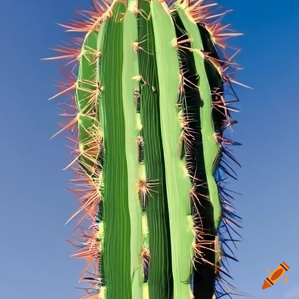 Geometric saguaro cactus