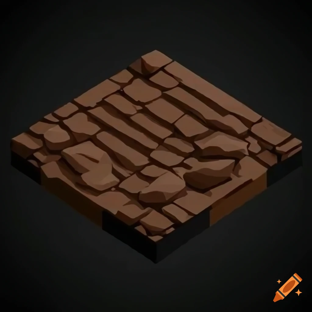 Sandstone rpg isometric empty tiles black background on Craiyon