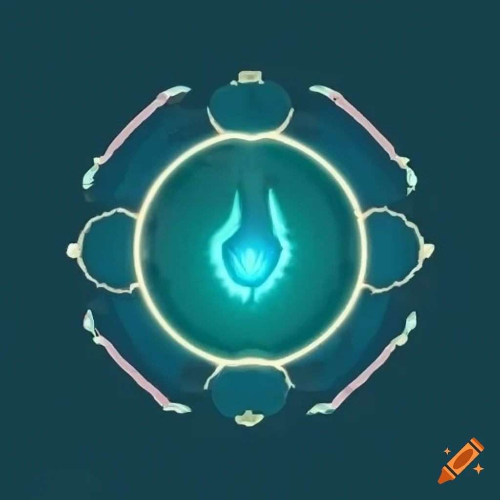 Simple healing ability logo for a fantastic game