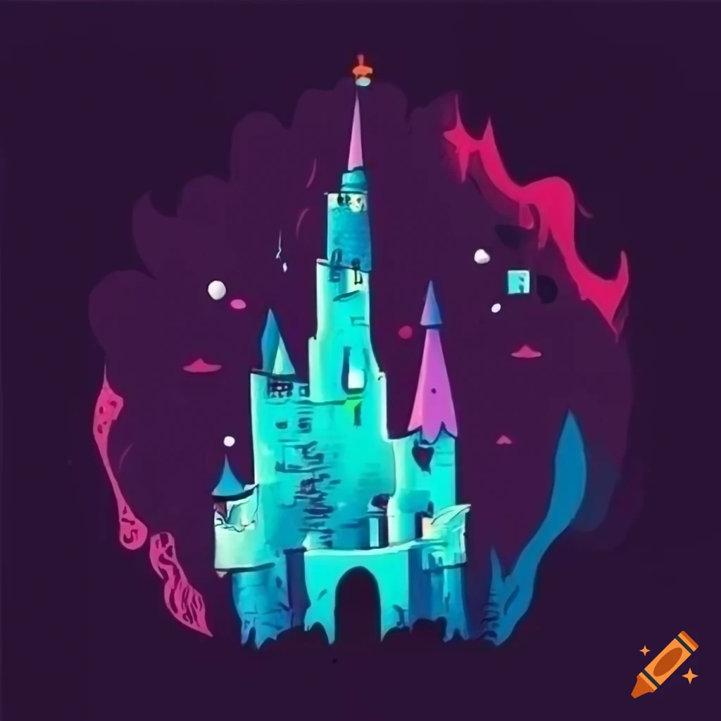 *Magical Kingdom, simple drawing* on Craiyon