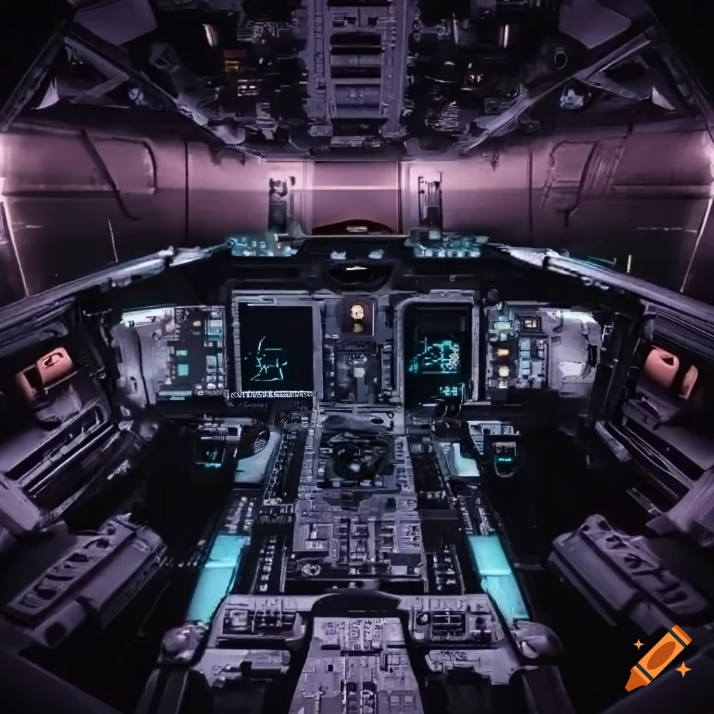 Scifi cockpit high quality on Craiyon