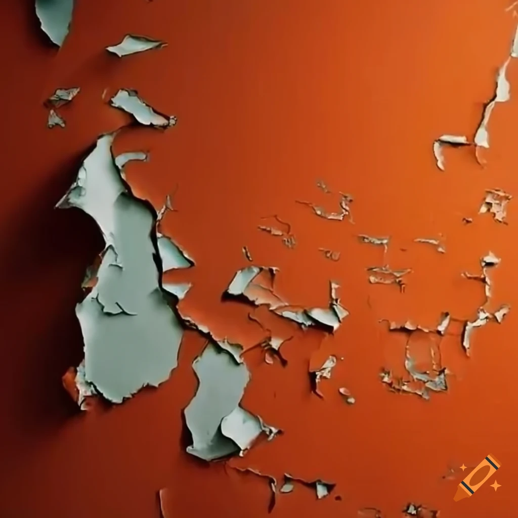 Paint is peeling off in interior wall due to damp