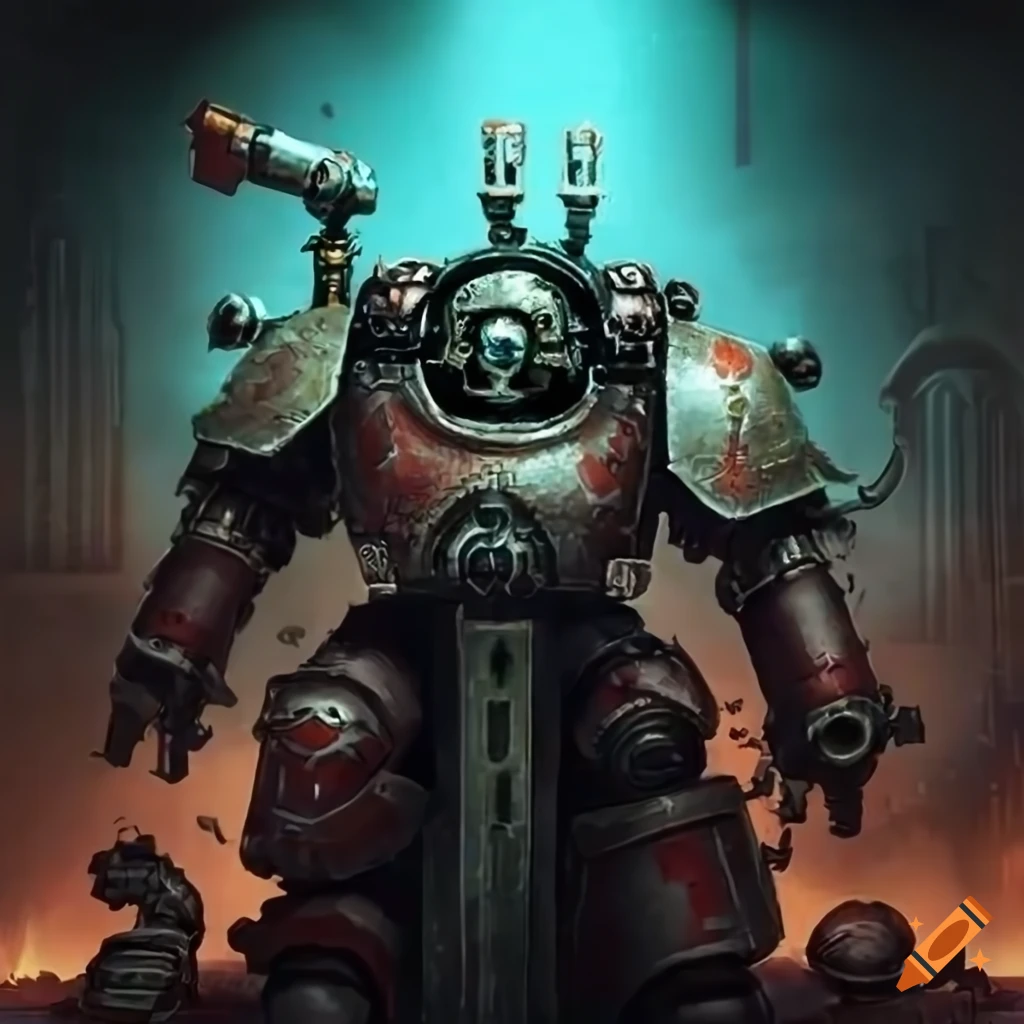 Warhammer 40k mechanicus cybernetics on Craiyon