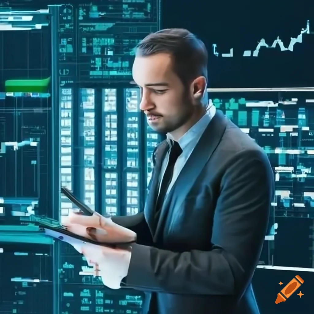 A professional trader looking at forex trading charts