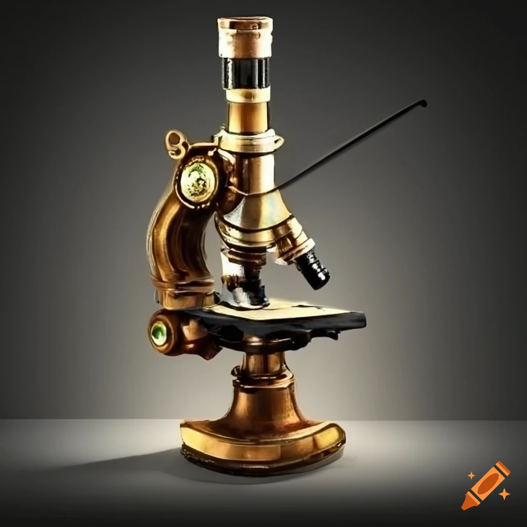 Steampunk microscope on Craiyon