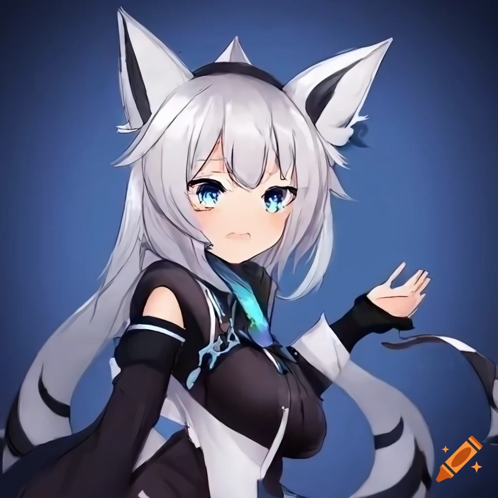 Fox fubuki shirakami, a character from hololive virtual youtuber agency ...