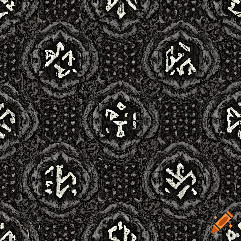 Seamless arcane runes texture tileable on Craiyon