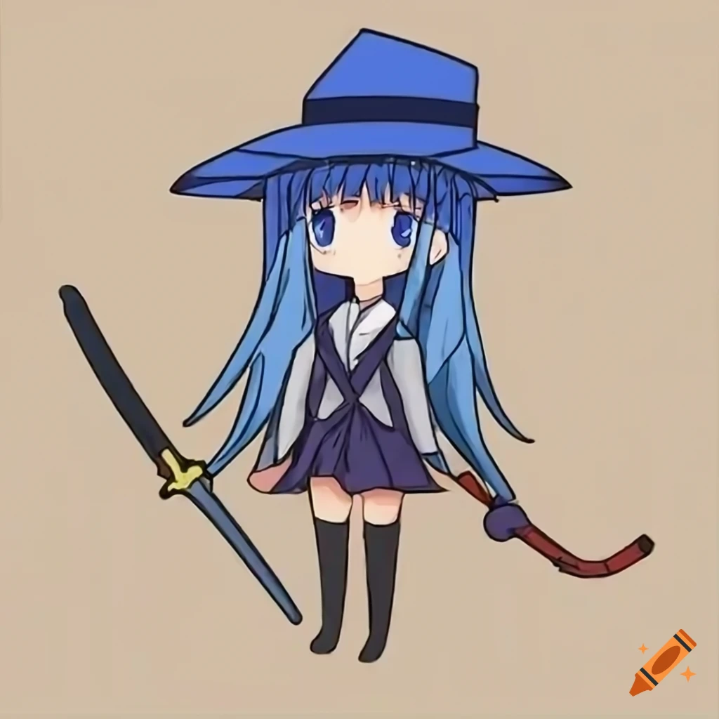 Anime Girl Holding A Sword