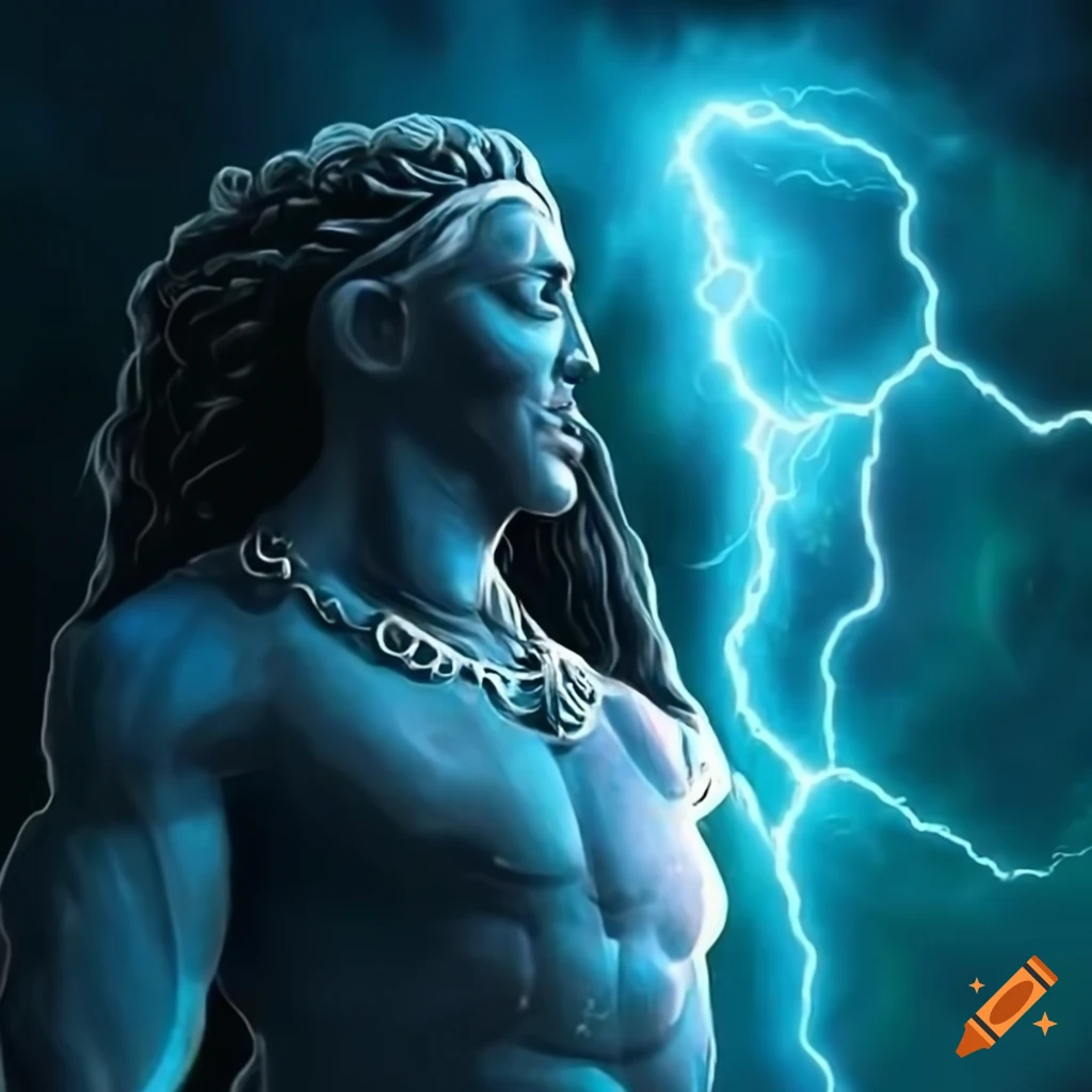 Mesopotamian god of storms, thunder, and rain on Craiyon