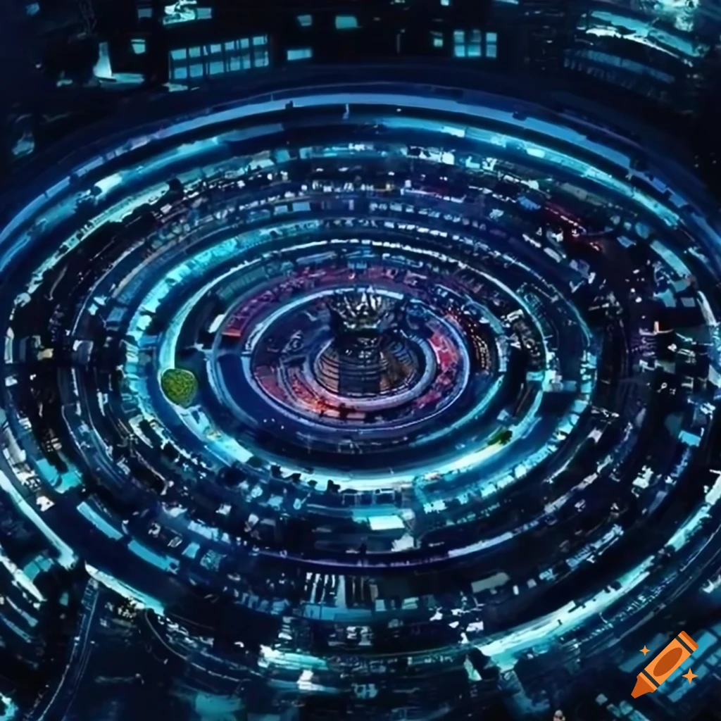 Circular city detailed layout design