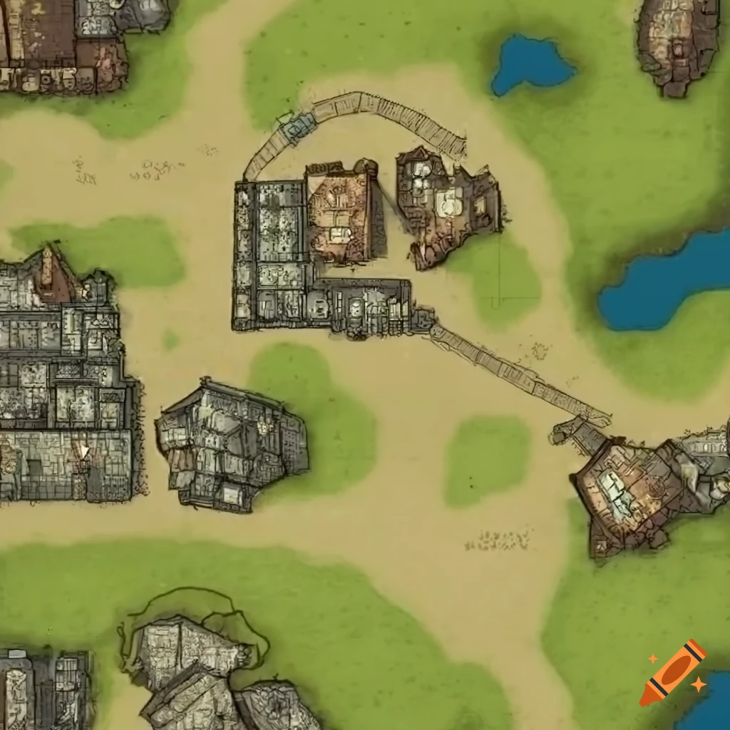 D&d dungeons and dragons top down rpg combat battle map of a feudal japanese mountain coastal ...