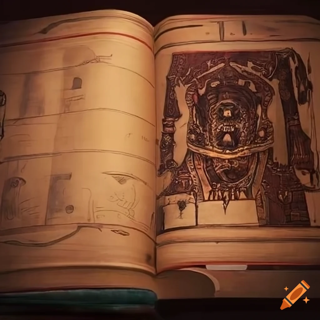 Codex gigas book on Craiyon