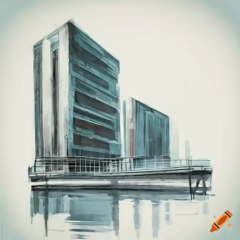 Modern architecture album cover design for a university project ...