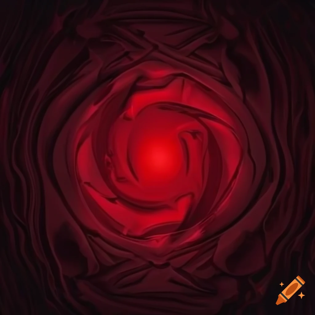 Design a dark and red logo with abstract void shape on Craiyon