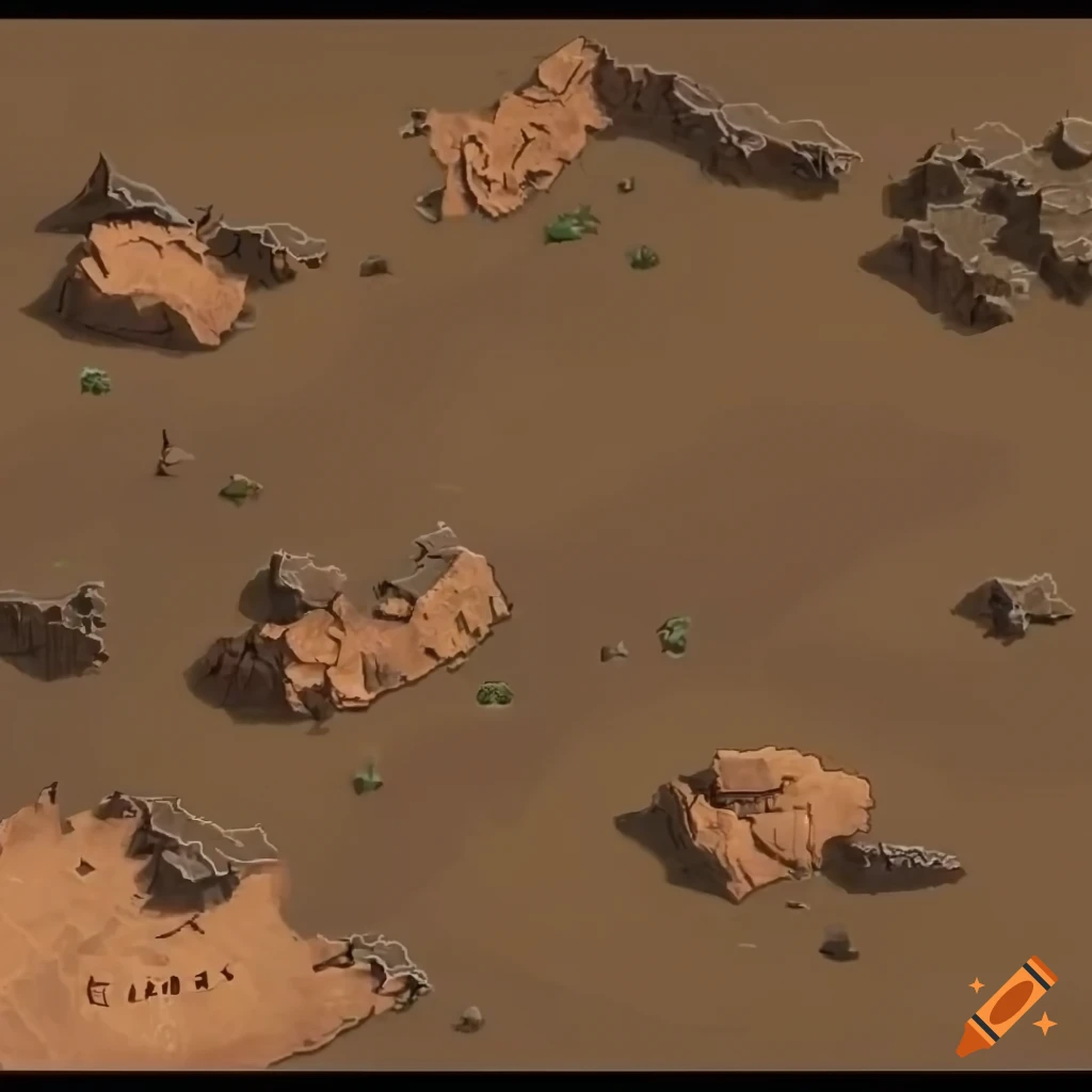Sandstone isometric world blank map rpg game