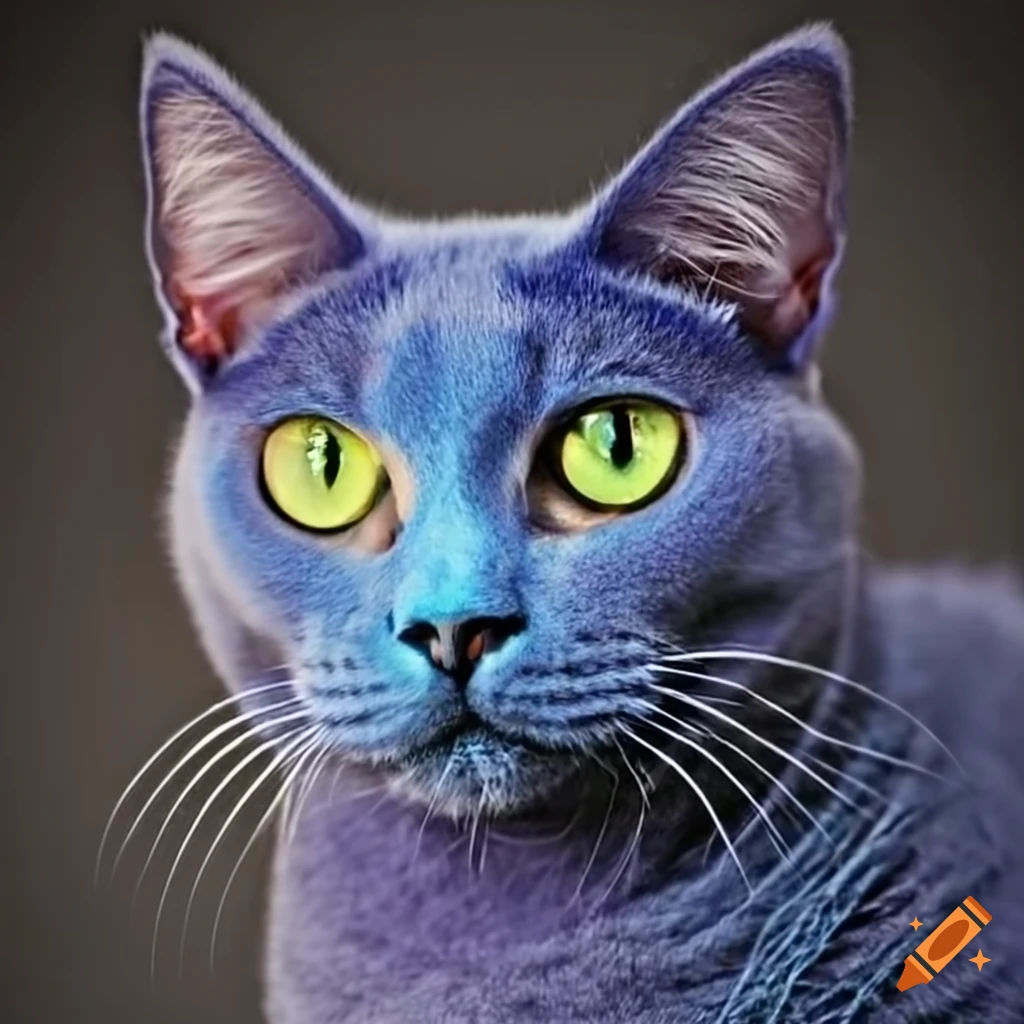 A blue cat