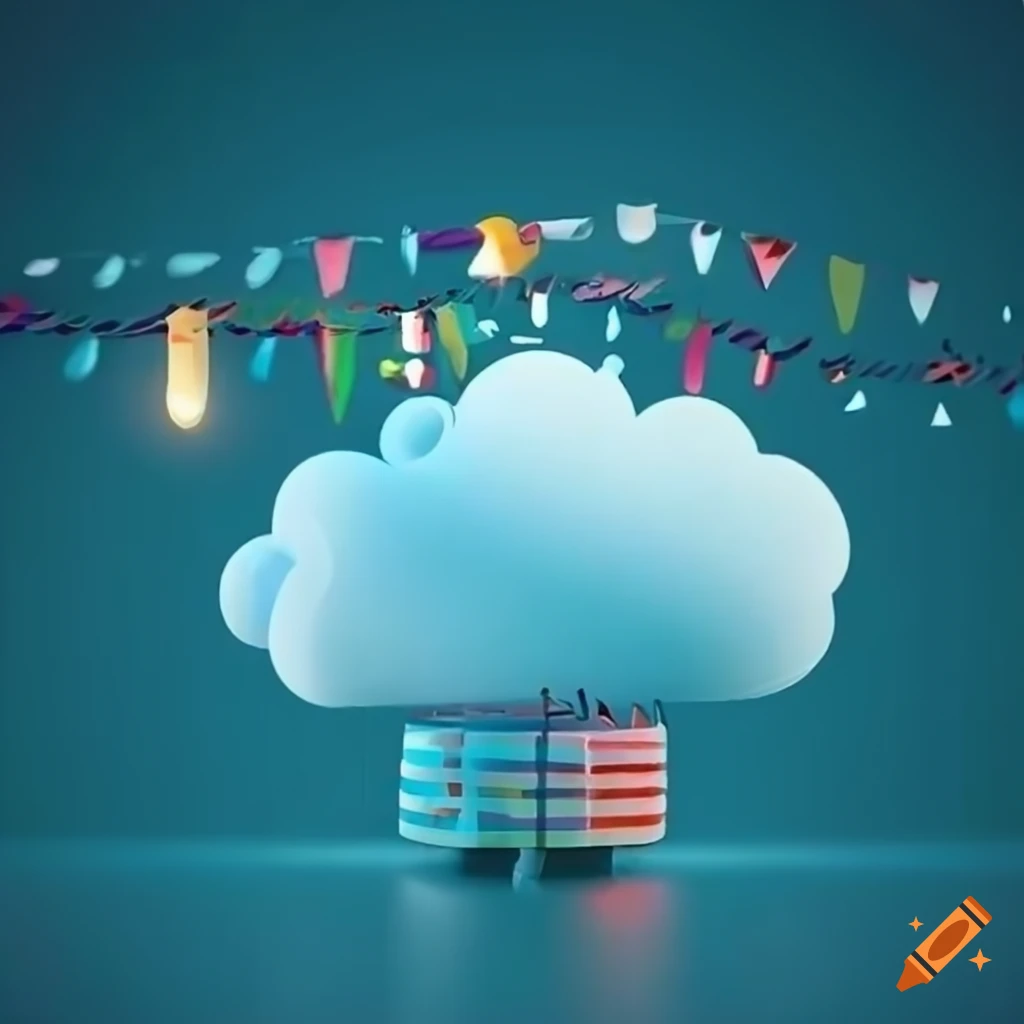 Birthday card with a data cloud server