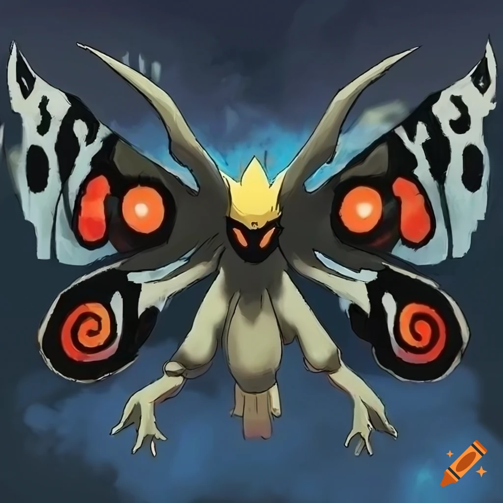 Pokemon based on mothman on Craiyon