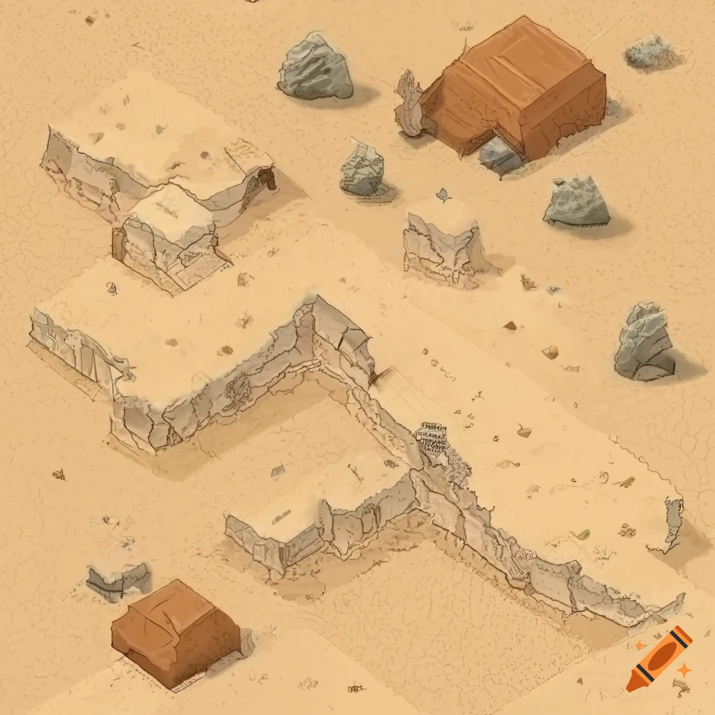 Sandstone isometric world blank map rpg game
