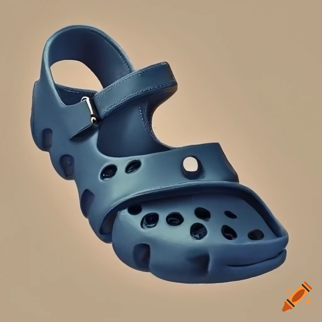 Experiment with an asymmetrical shape for Croc sandals, where the ...