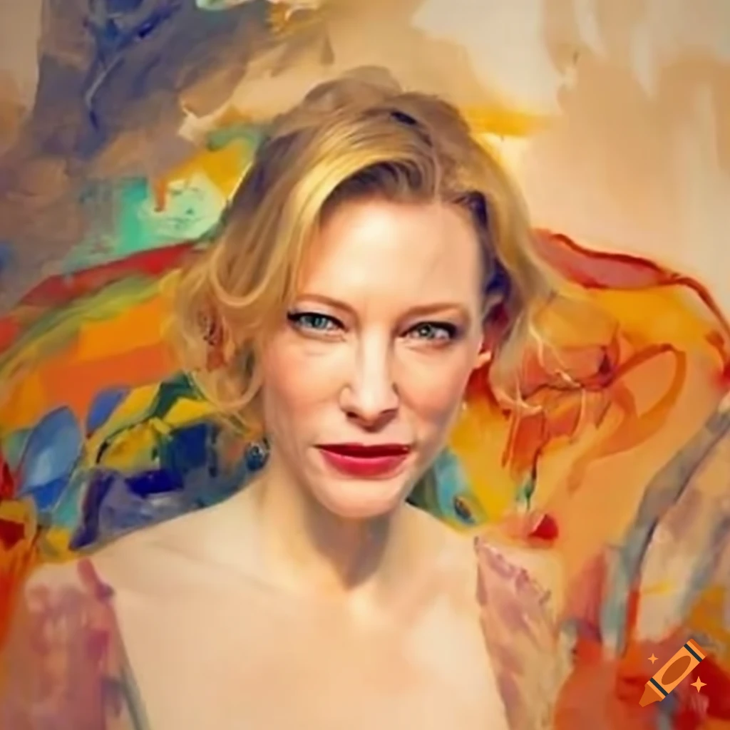 Cate blanchet en una playa pintada por sorolla