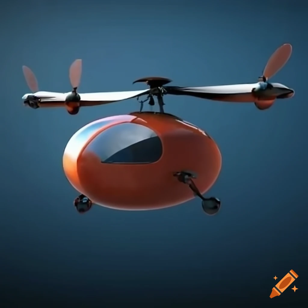 A flying vehicle with a balloon and a propeller