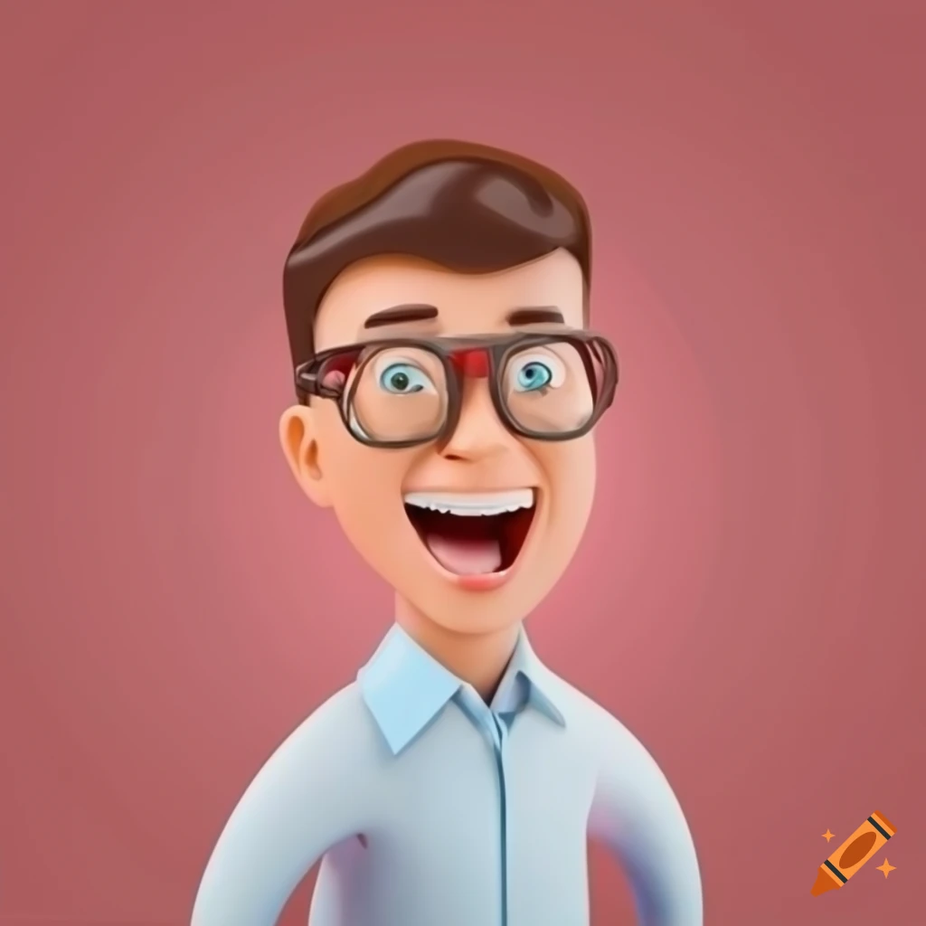 Profile picture of happy product manager in 3d and cartoon style on Craiyon