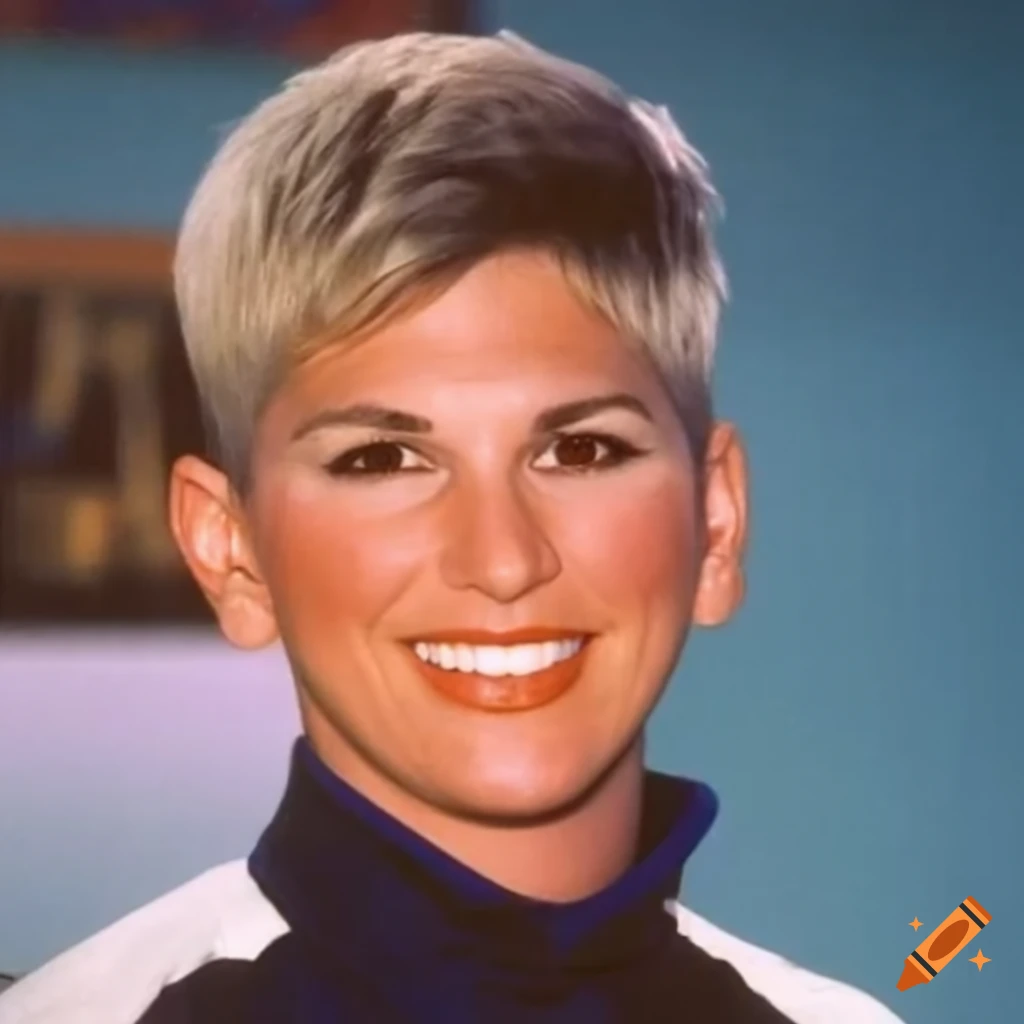 Daisy fuentes, circa 1993, with a short pixie haircut with sides shaved ...