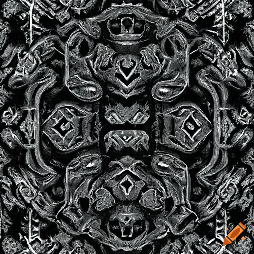 Seamless arcane runes texture tileable