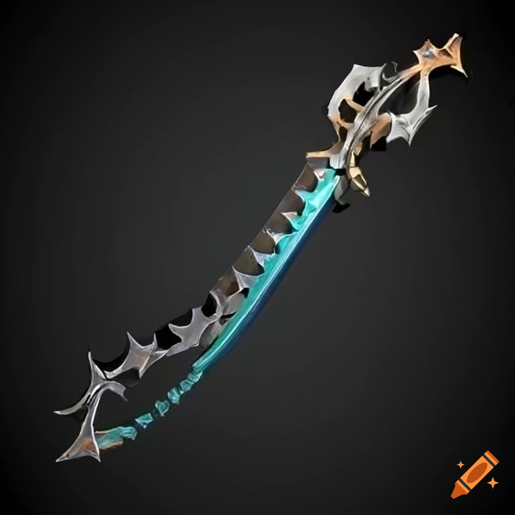 A keyblade, its two-toned color scheme of black and silver catching his ...