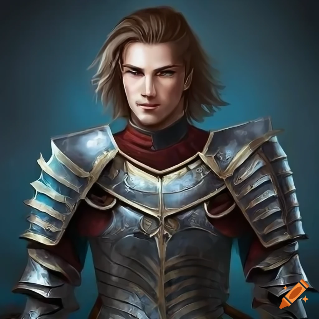Handsome fantasy knight