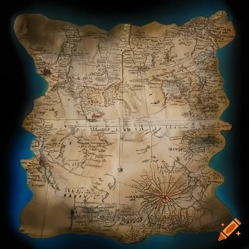 A middle earth like map of matamata on Craiyon