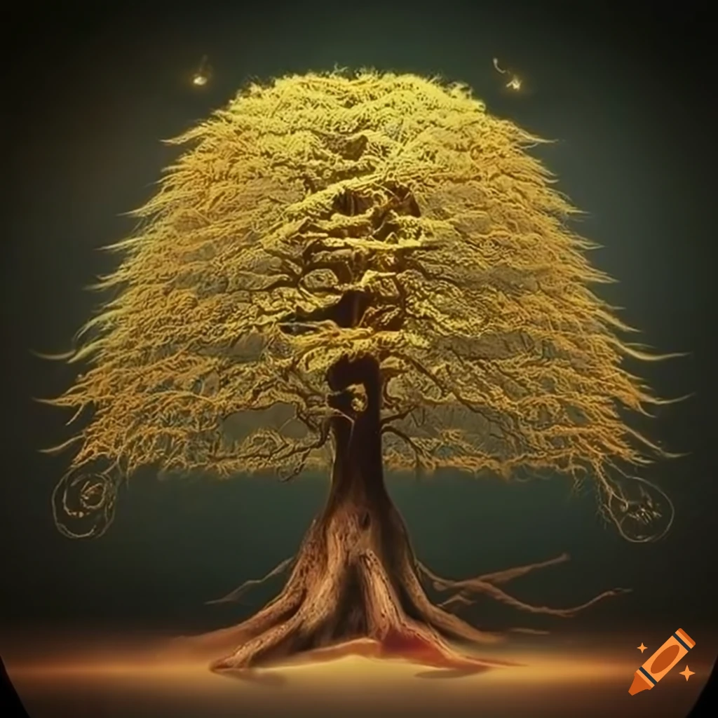 Customized Hornbeam tree inspired to Celtic Zodiac signs on Craiyon