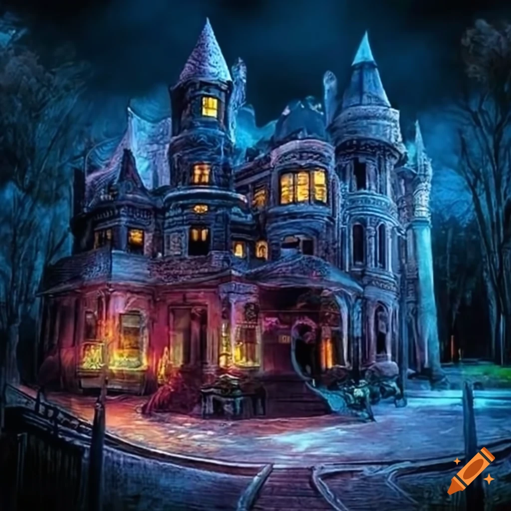 The Haunted Mansion on Craiyon