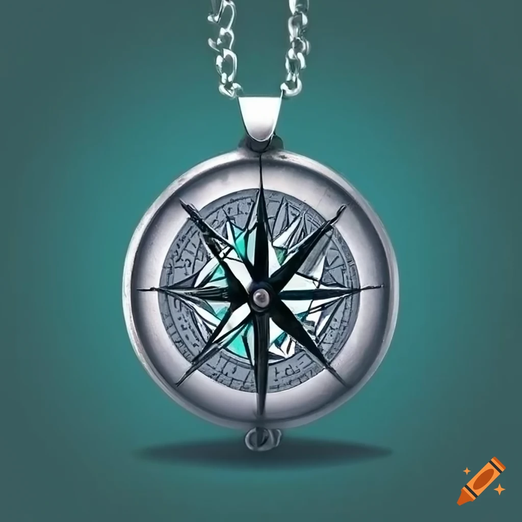 Necklace compass