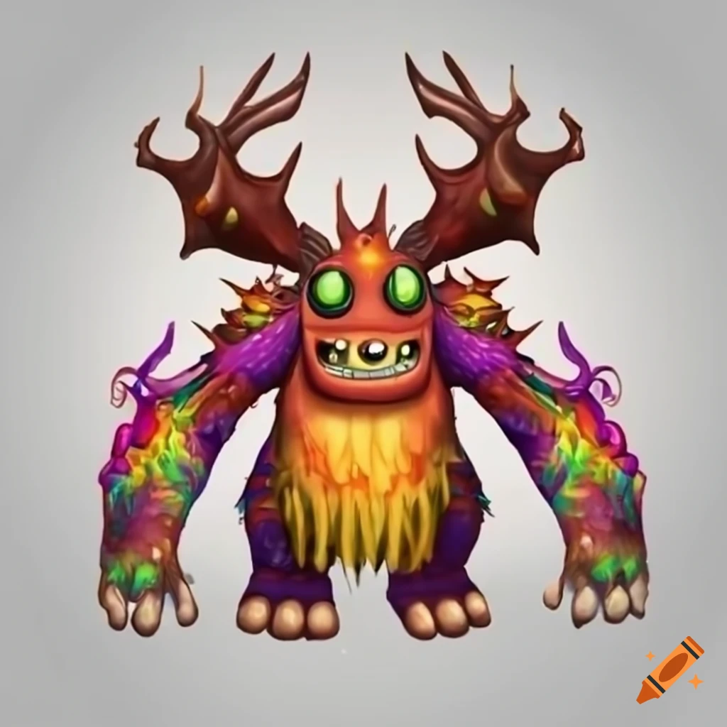 My singing monsters fire mythical insect on Craiyon