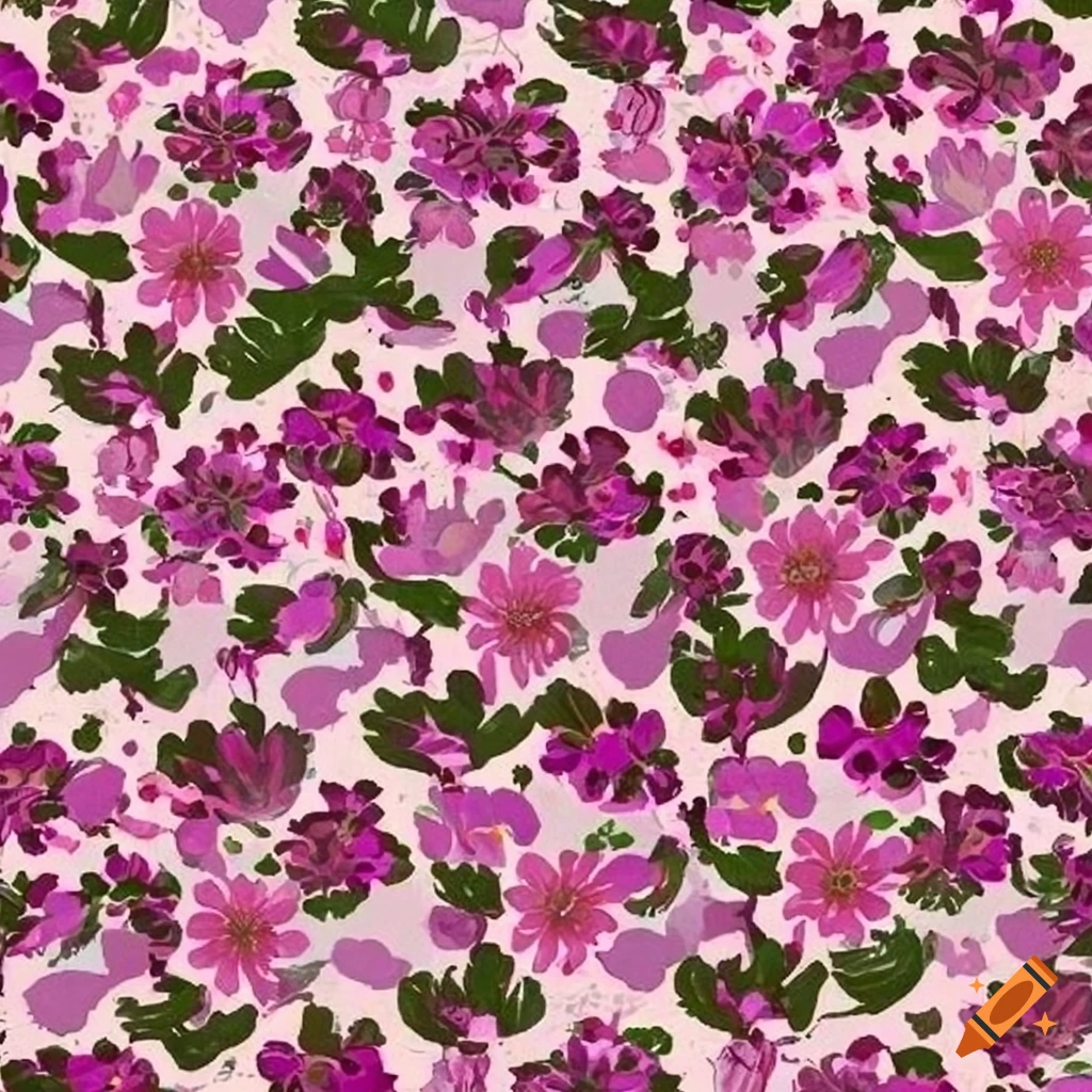 Small blossoms pink shades repetitive pattern
