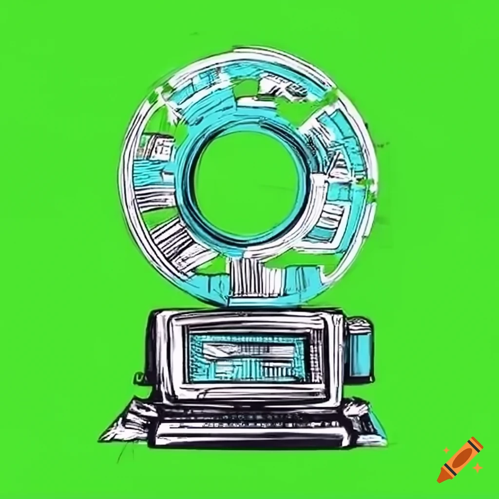 Tech loading refresher computer green screen