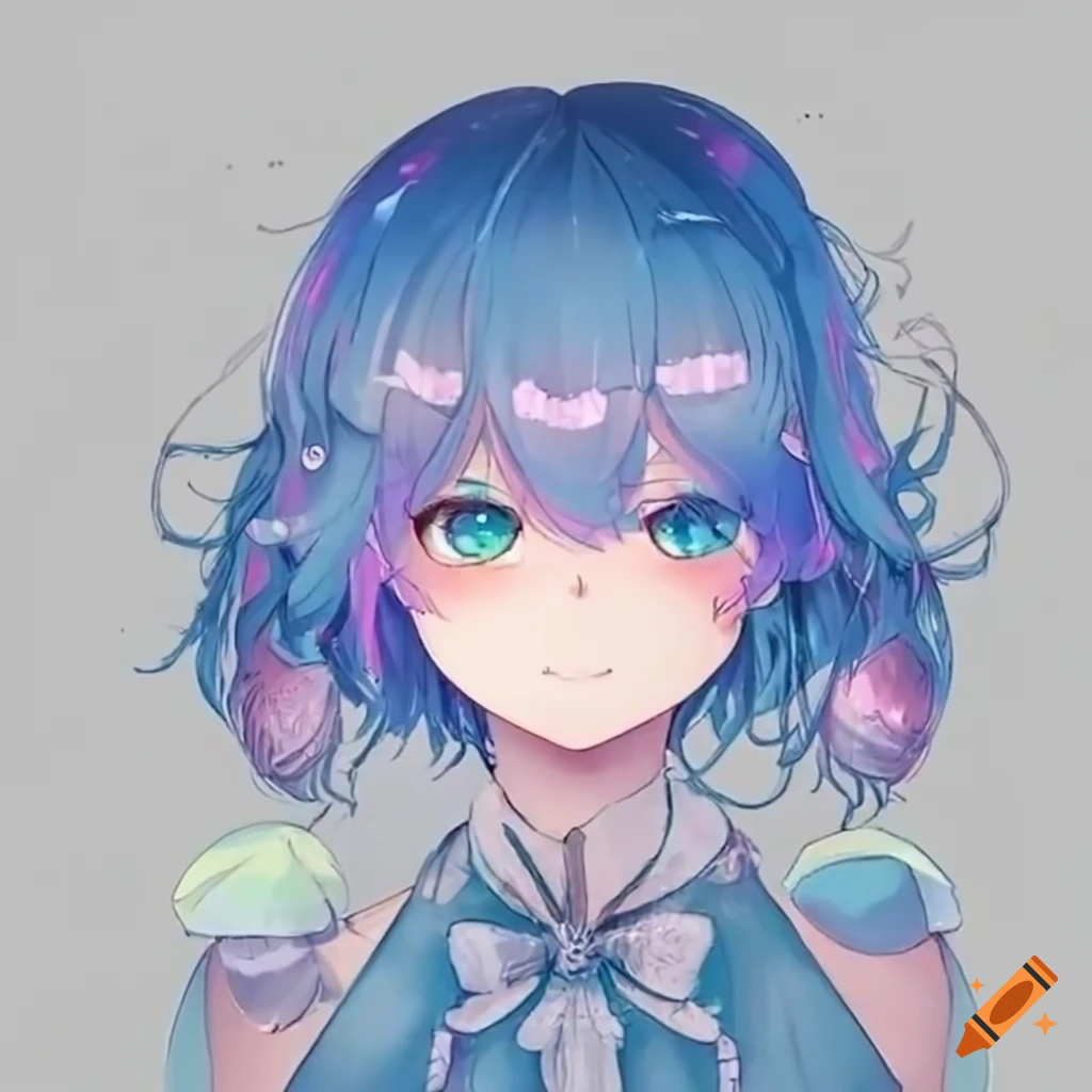 Jellyfish vtuber on Craiyon