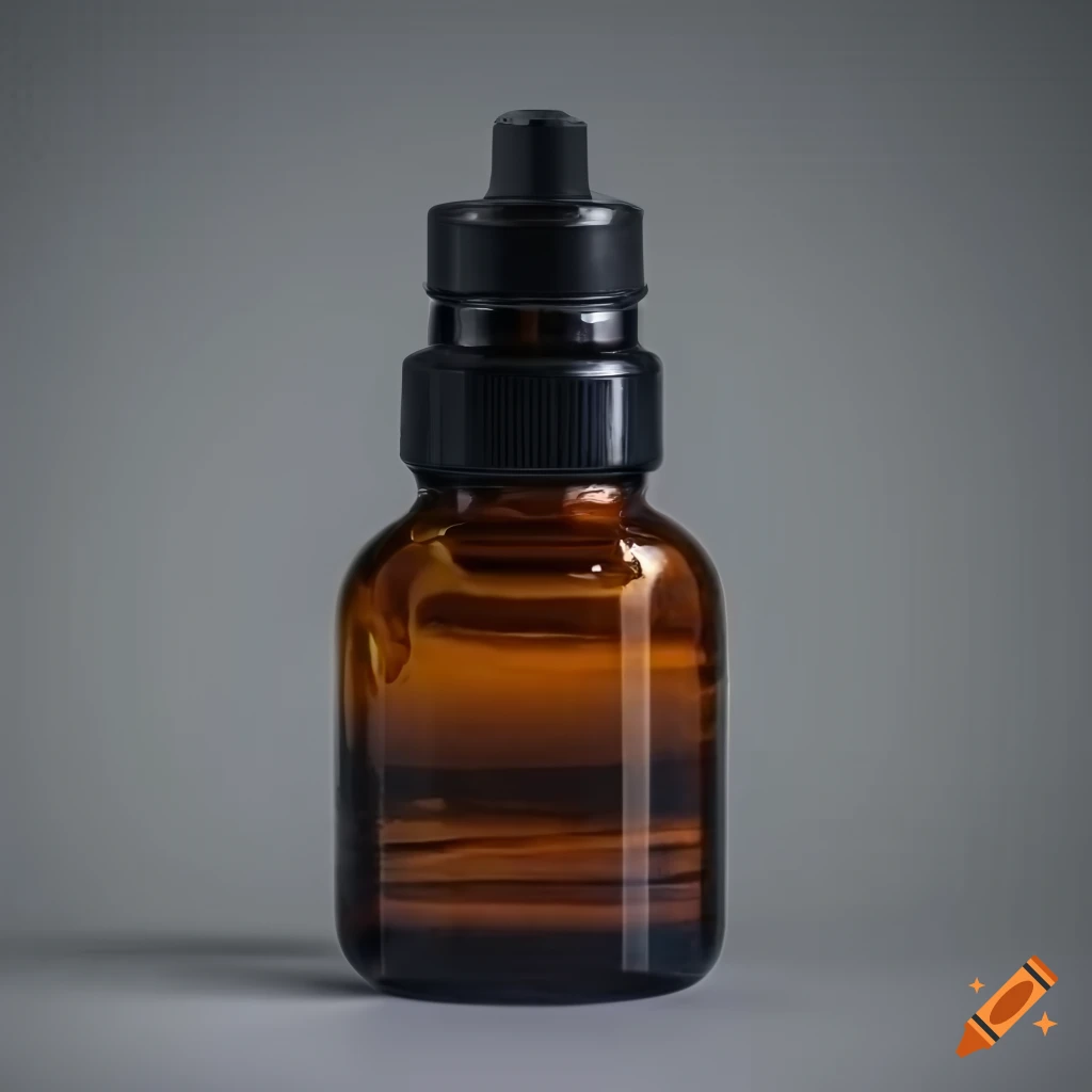 Photoshot of a medical tincture on transparent background