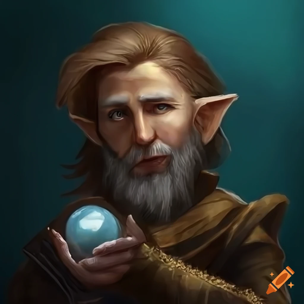 Fantasy-inspired, artistic, detailed, 4k, hobbit, halfling, wizard ...