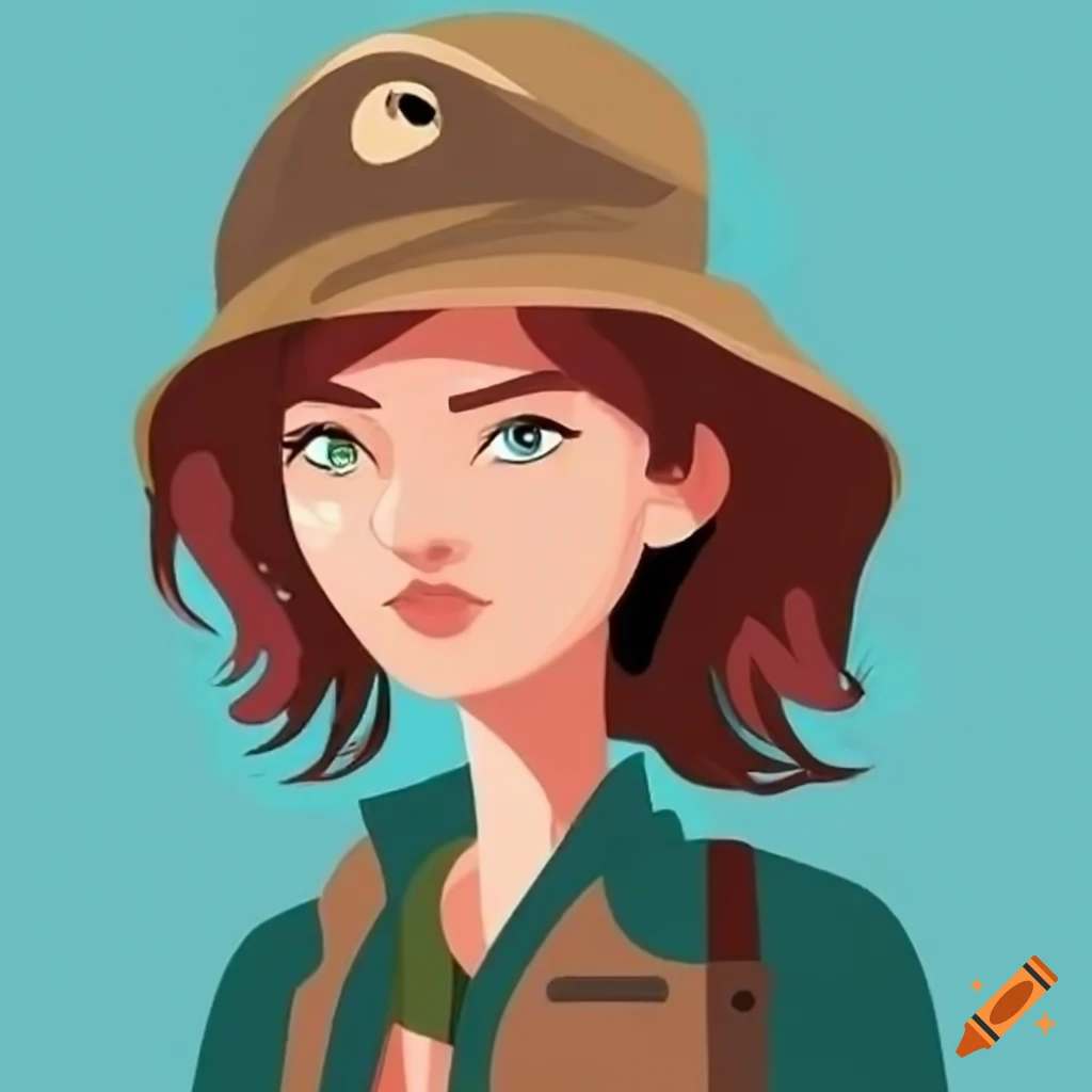 Female character, explorer, modern