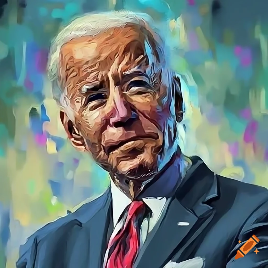 Joe biden art cool wallpaper on Craiyon