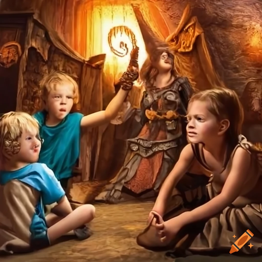 Children playing dungeons and dragons