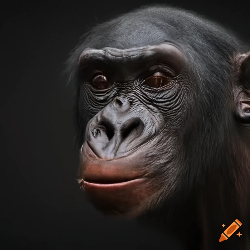 A beautiful bonobo on Craiyon