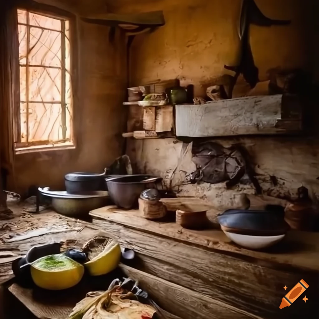 Kitchen in a farm in africa