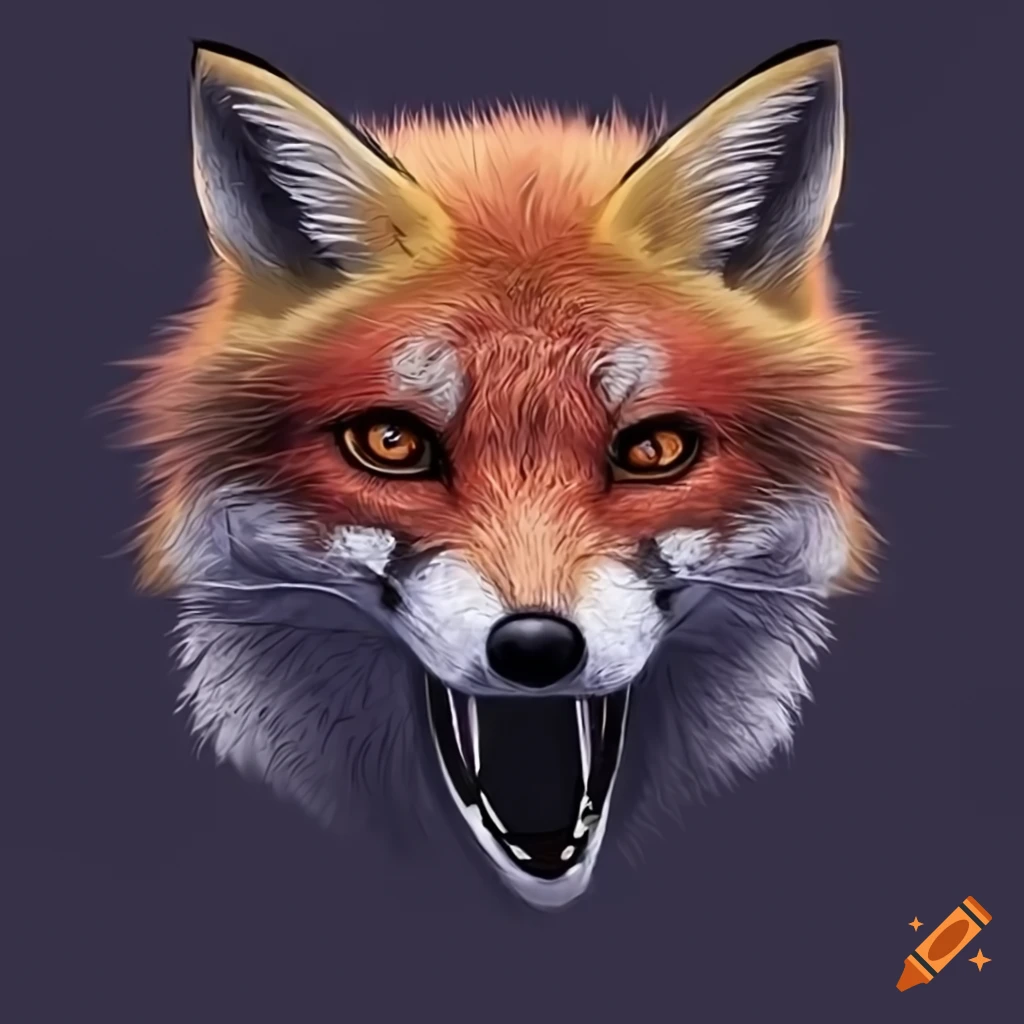 Angry fox